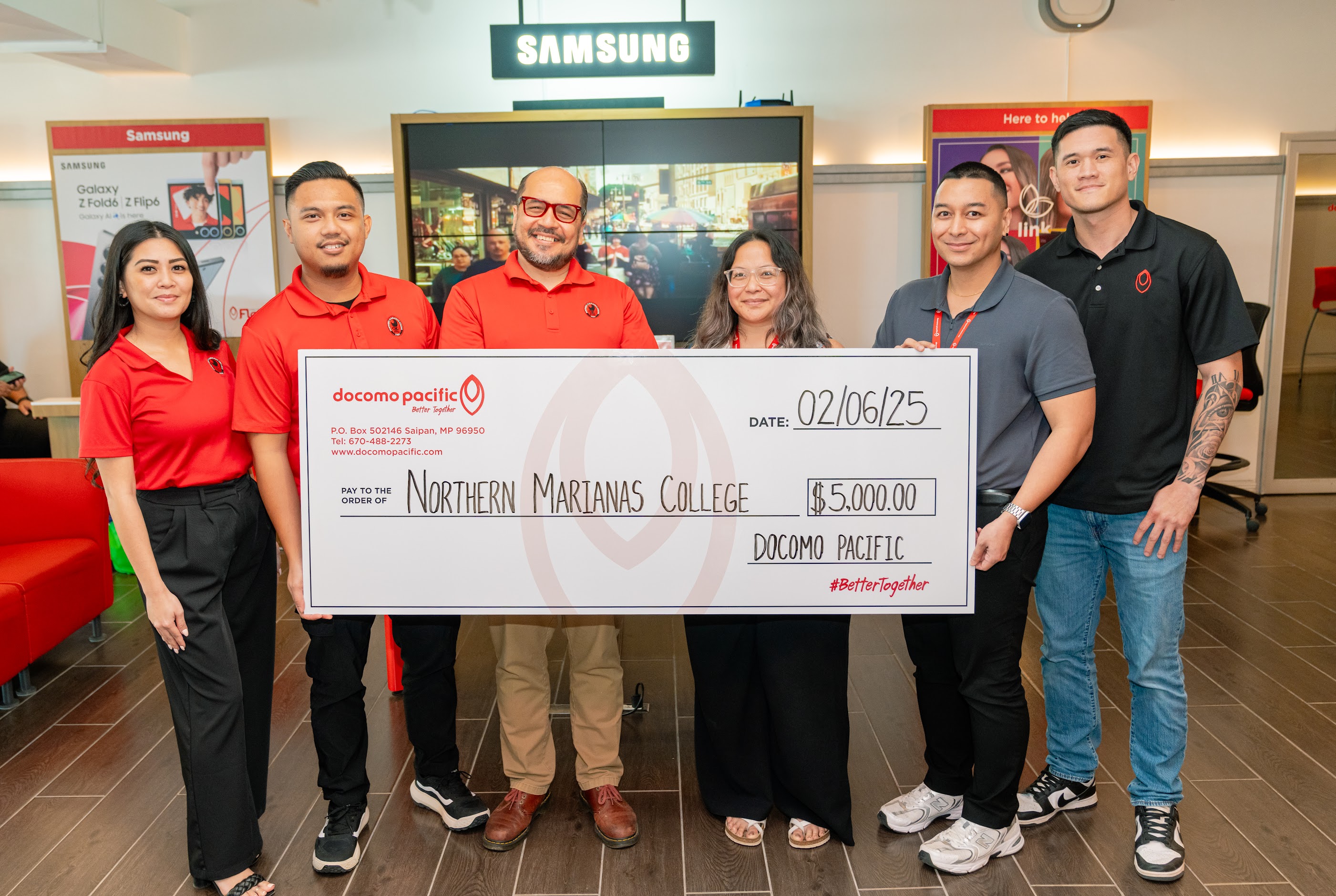 Docomo Pacific Donates to NMC Foundation with $5K Contribution